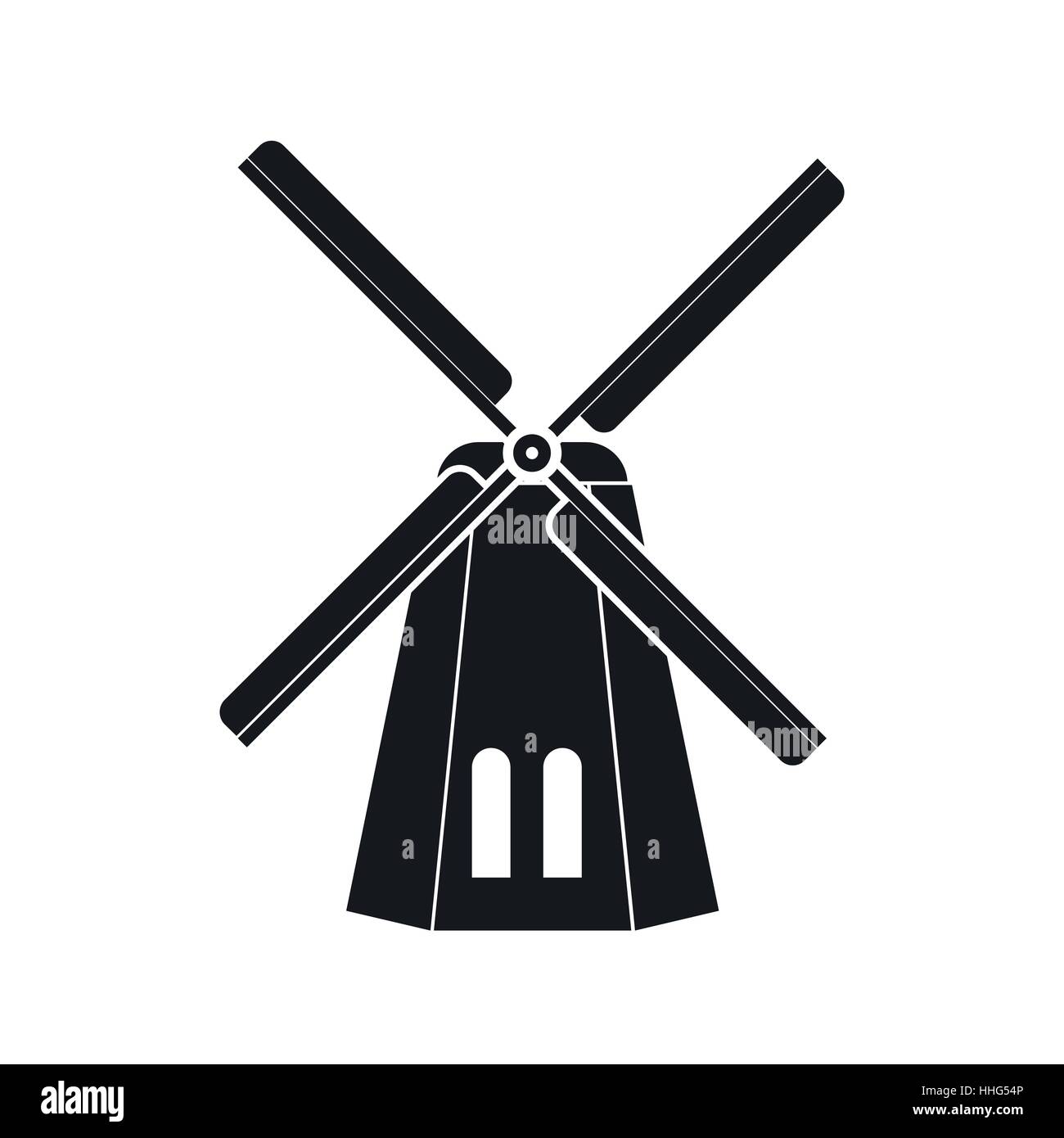Windmill icon in simple style Stock Vector Image & Art - Alamy