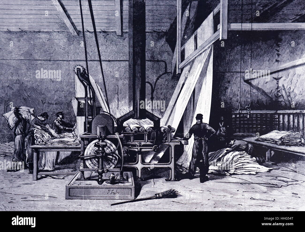 Singeing machine singeing machine hi-res stock photography and images ...