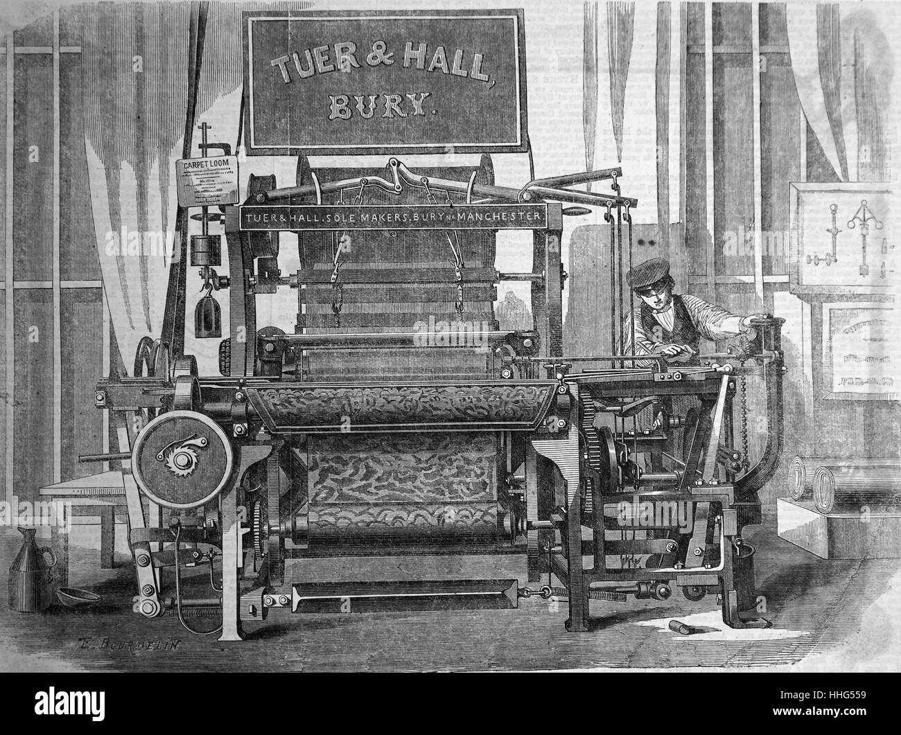 Power loom weaving hi-res stock photography and images - Alamy