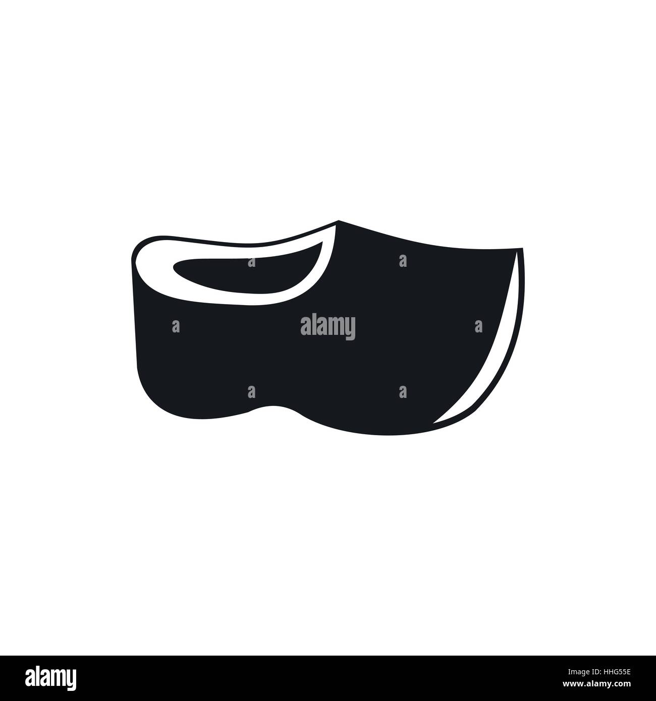 Old dutch wooden shoes Stock Vector Images - Alamy