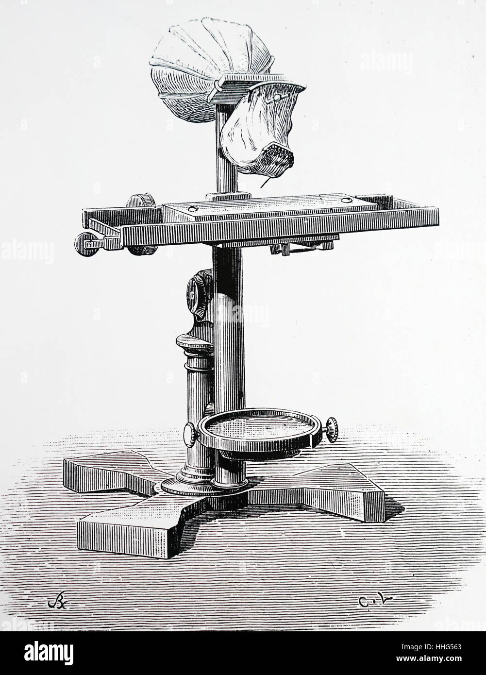 Bell's Phonautograph: sounds directed to the mouthpiece caused a ...