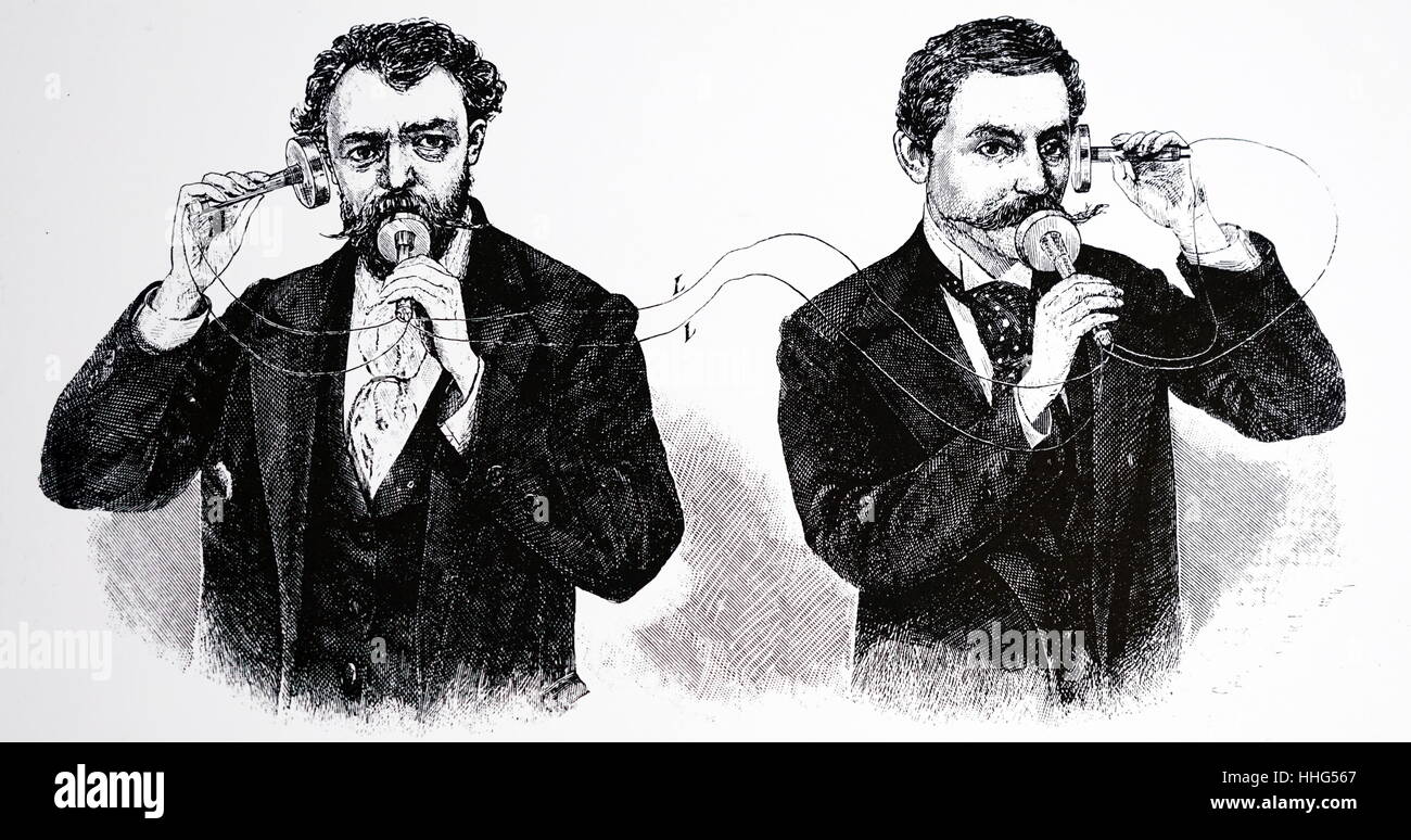 Bell telephone. Dated between 1896-1901 Stock Photo - Alamy