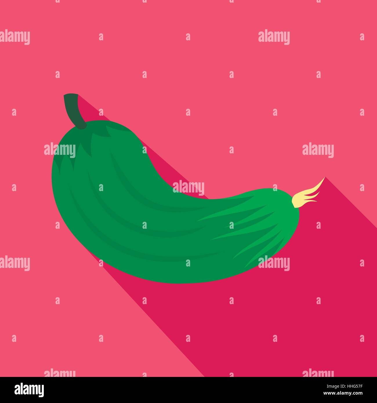 Cucumber icon in flat style Stock Vector Image & Art - Alamy