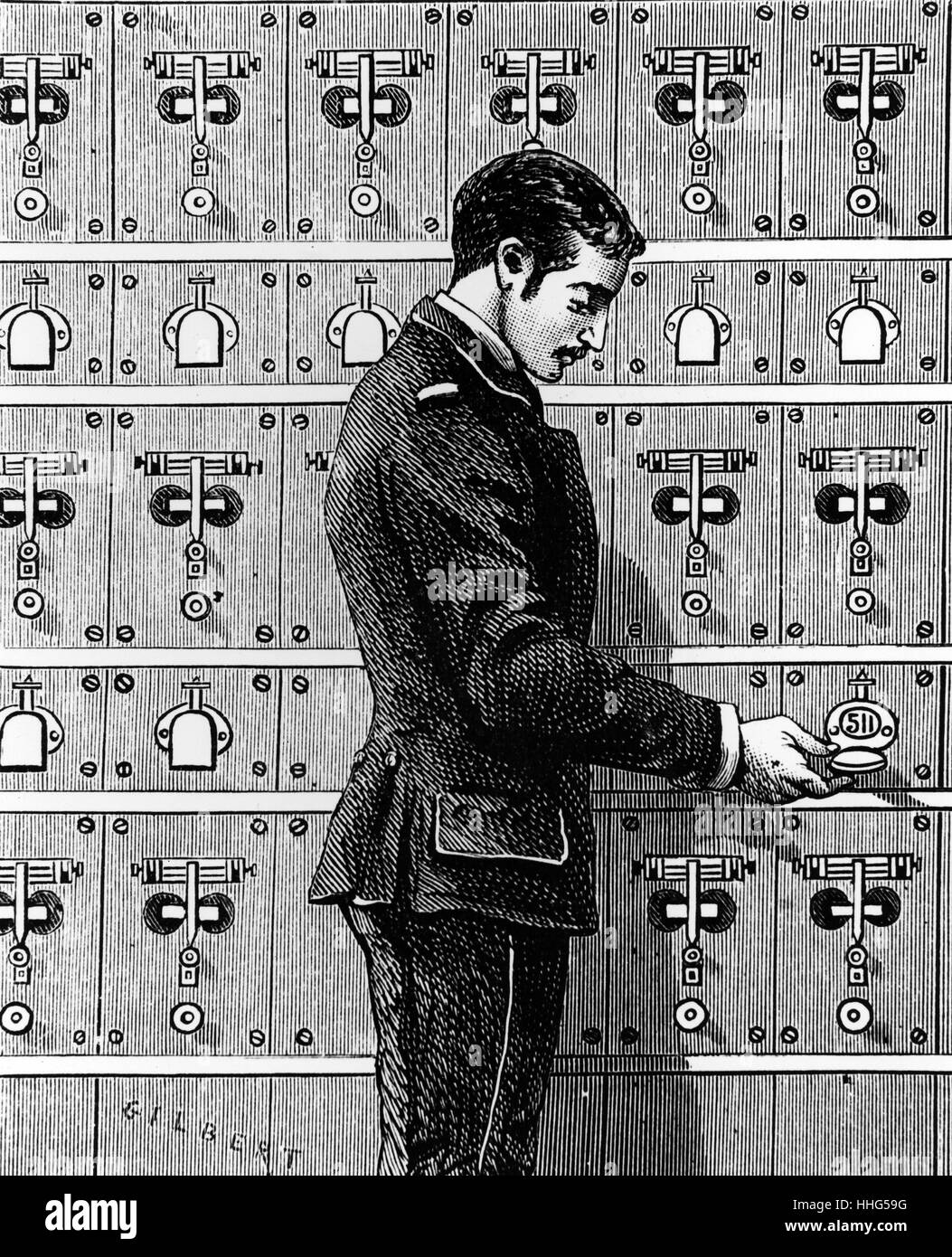 Telephone operator switchboard hi-res stock photography and images - Alamy