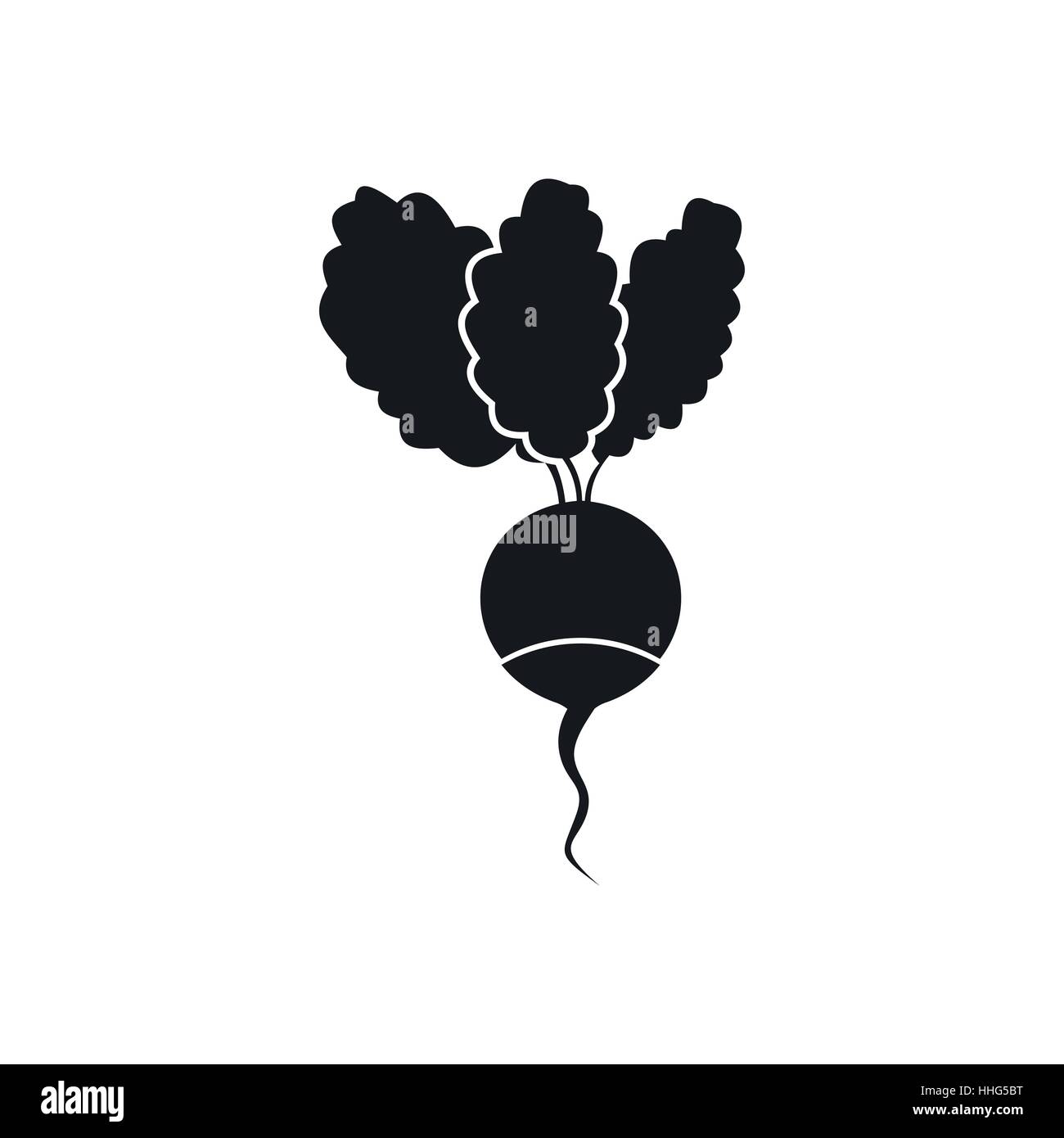 Fresh radish icon simple Cut Out Stock Images & Pictures - Alamy