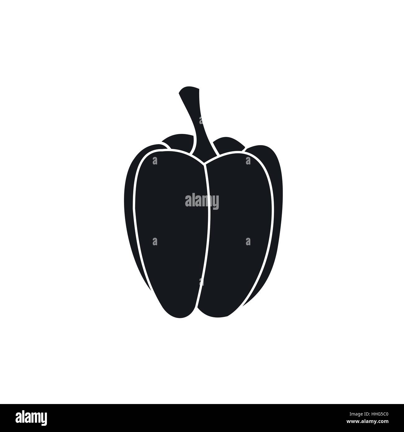 Farm paprika icon simple hi-res stock photography and images - Alamy