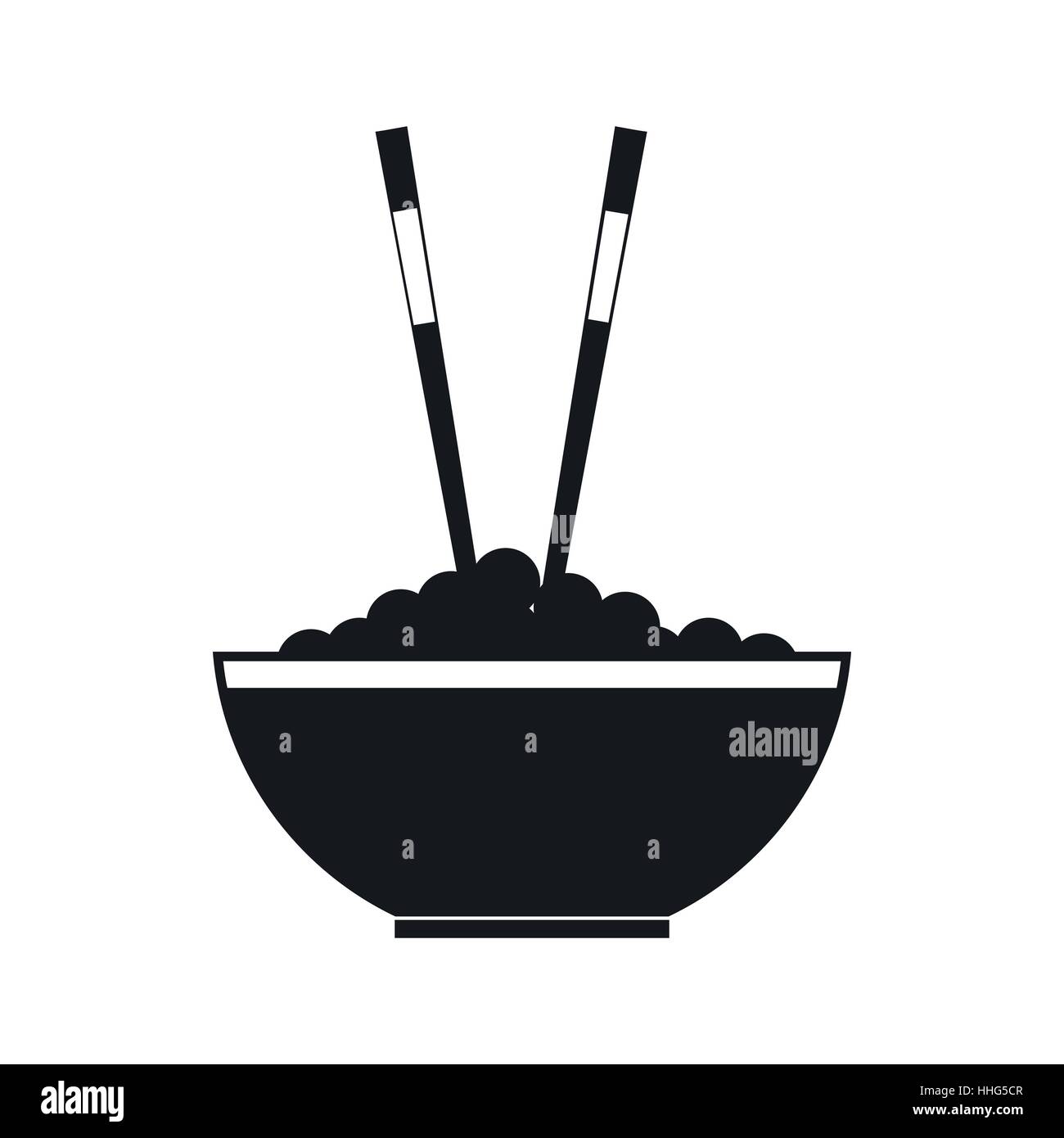 Bowl black rice on Stock Vector Images - Alamy