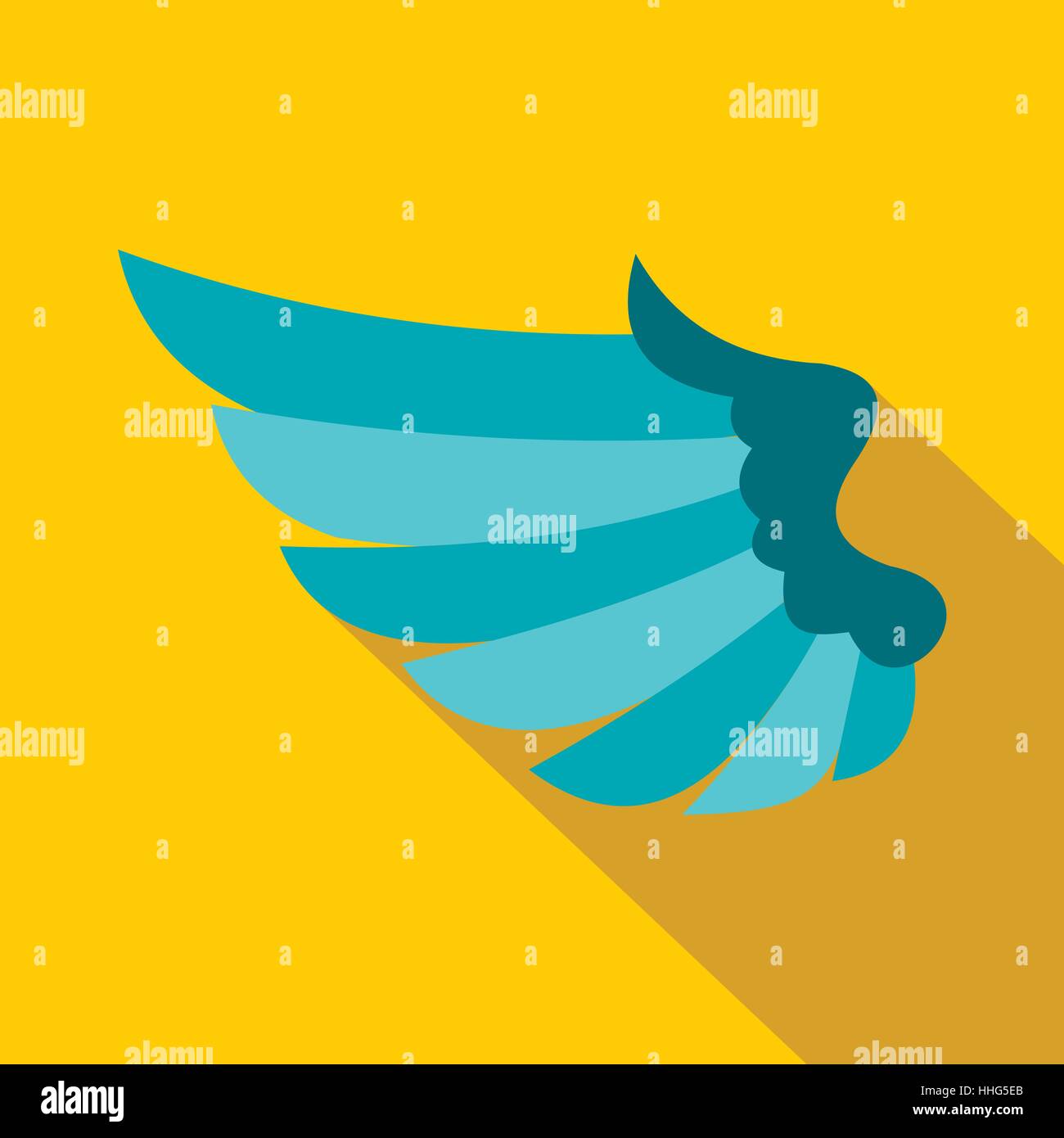 Wing icon in flat style Stock Vector Image & Art - Alamy