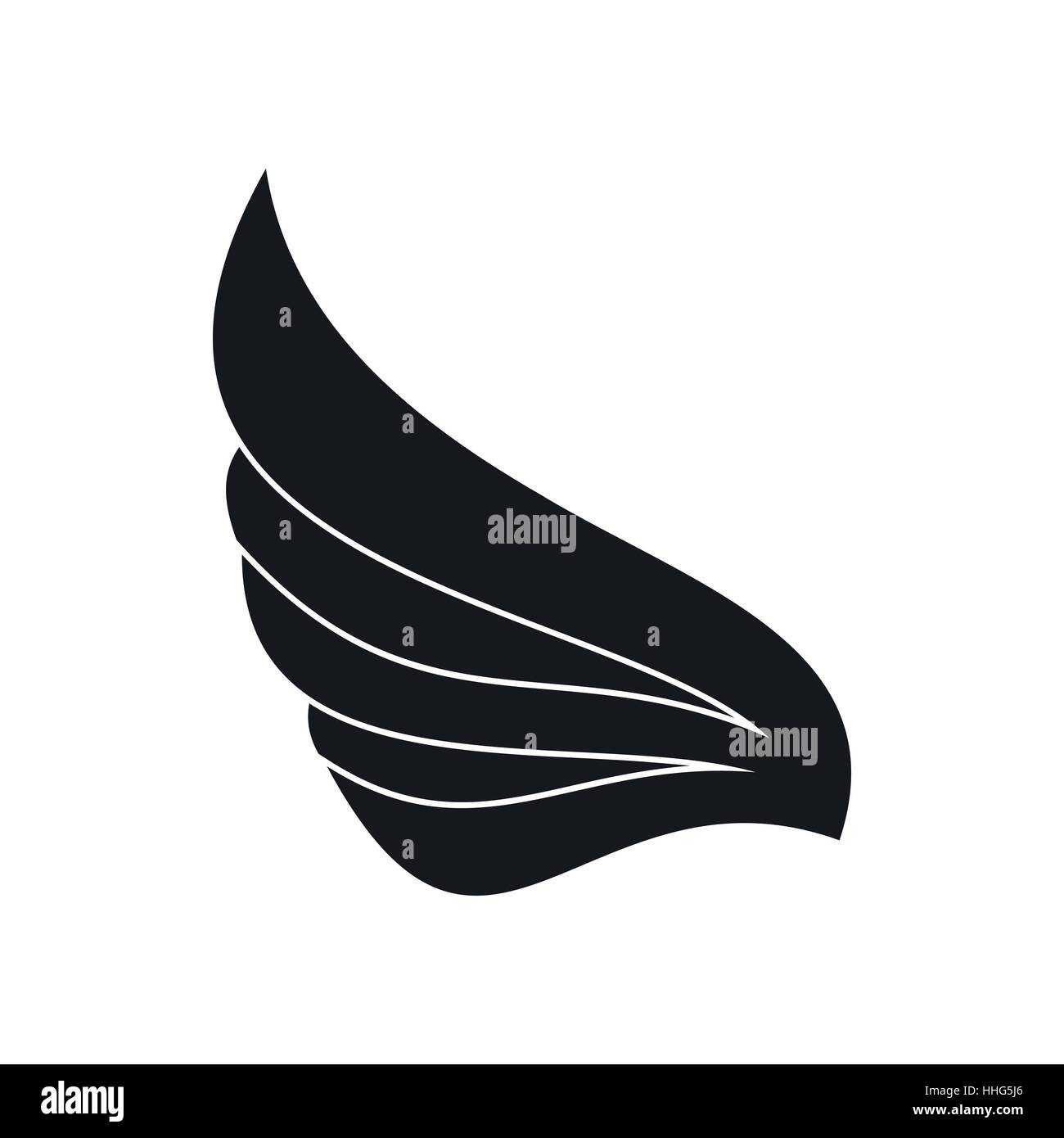 Wing icon in simple style Stock Vector Image & Art - Alamy