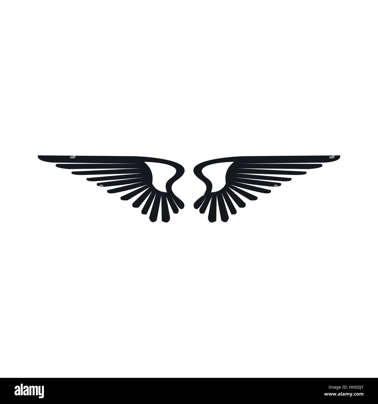Wings icon in simple style Stock Vector Image & Art - Alamy