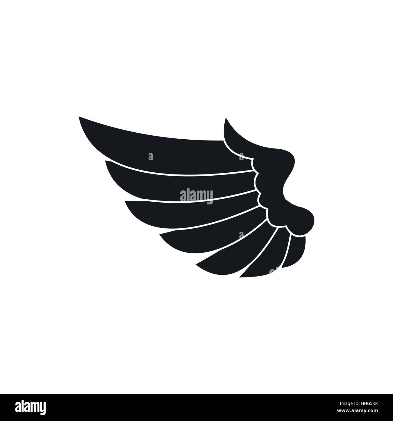 Wing icon in simple style Stock Vector Image & Art - Alamy