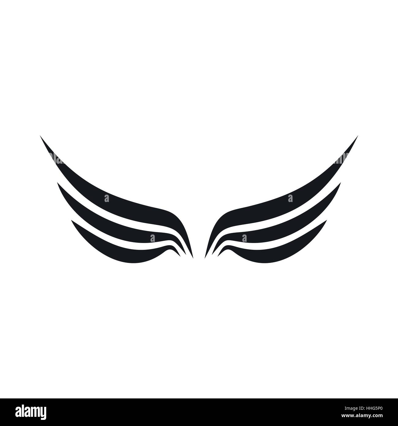Wings icon in simple style Stock Vector Image & Art - Alamy