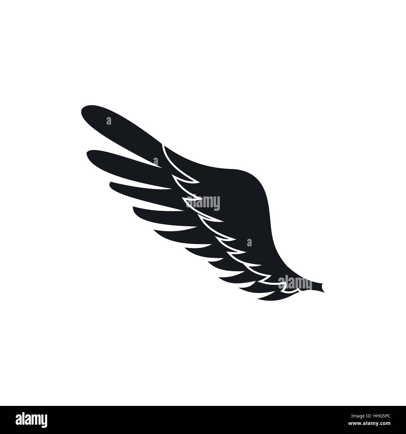Wing icon in simple style Stock Vector Image & Art - Alamy