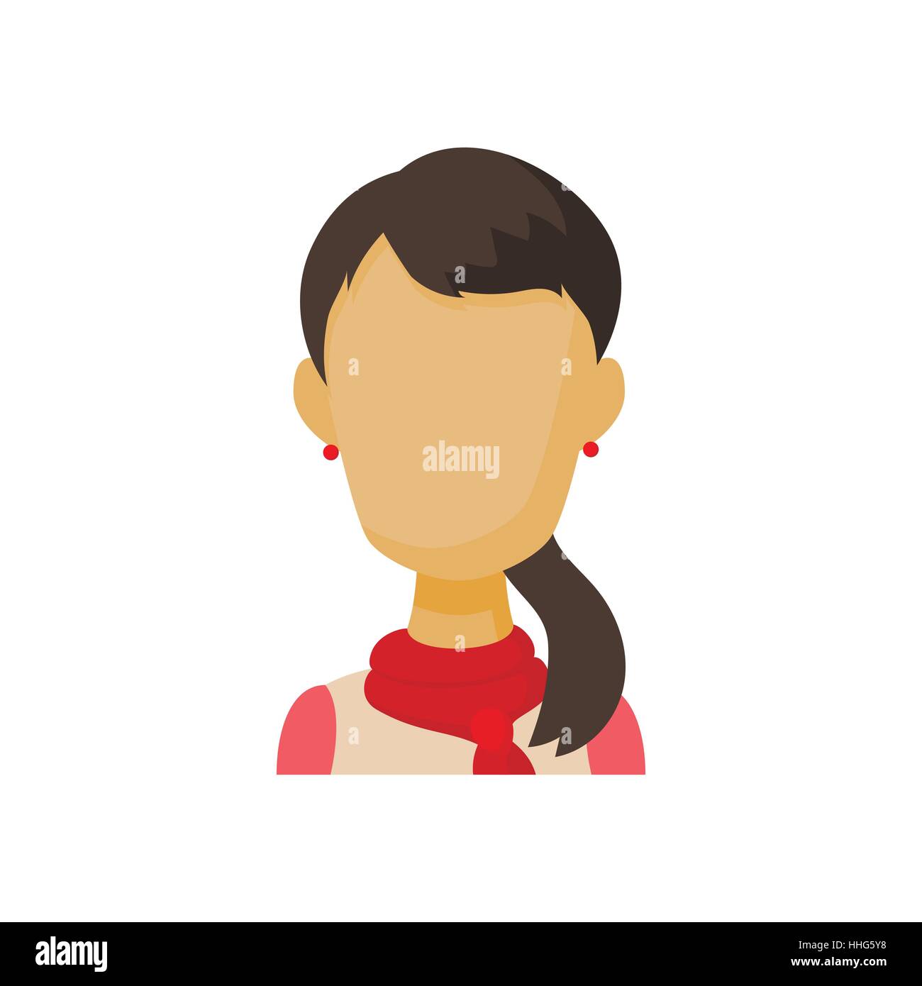 Avatar brunette woman icon, cartoon style Stock Vector Image & Art - Alamy