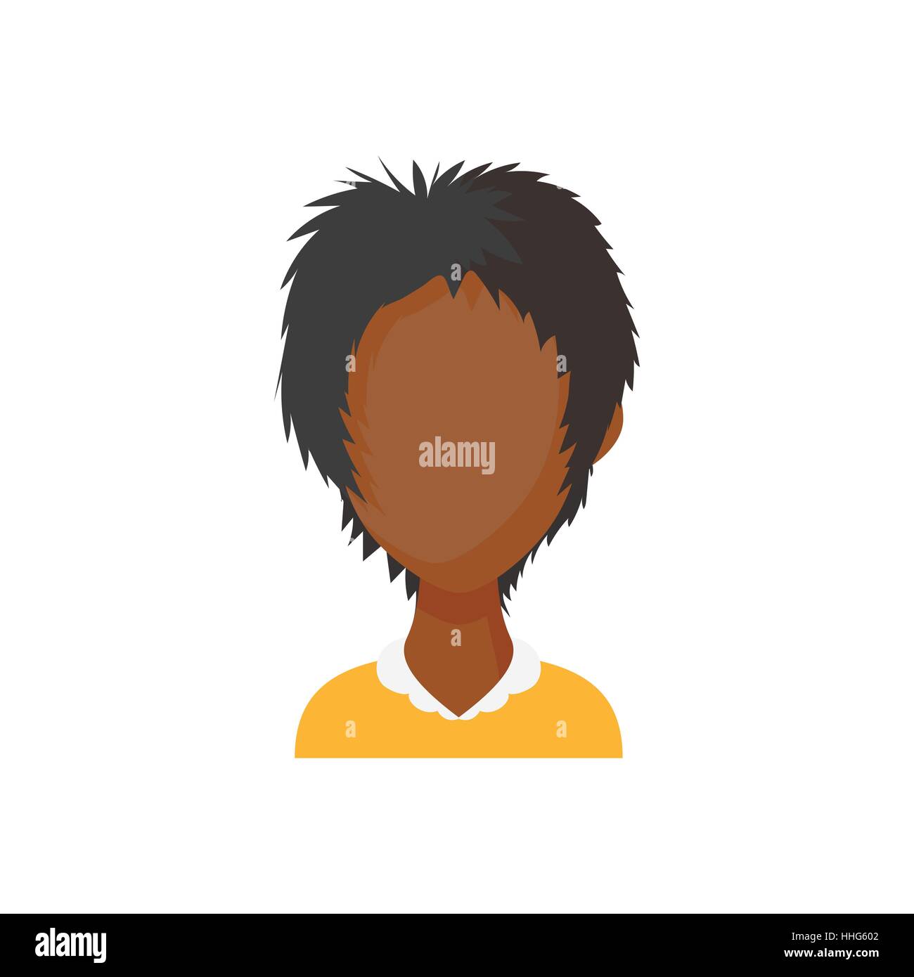 Outline woman short hair Cut Out Stock Images & Pictures - Alamy