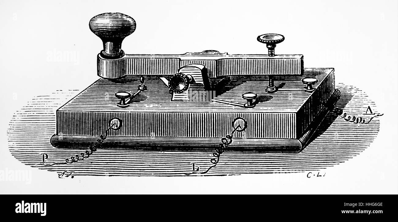 Morse telegraph key hi-res stock photography and images - Alamy