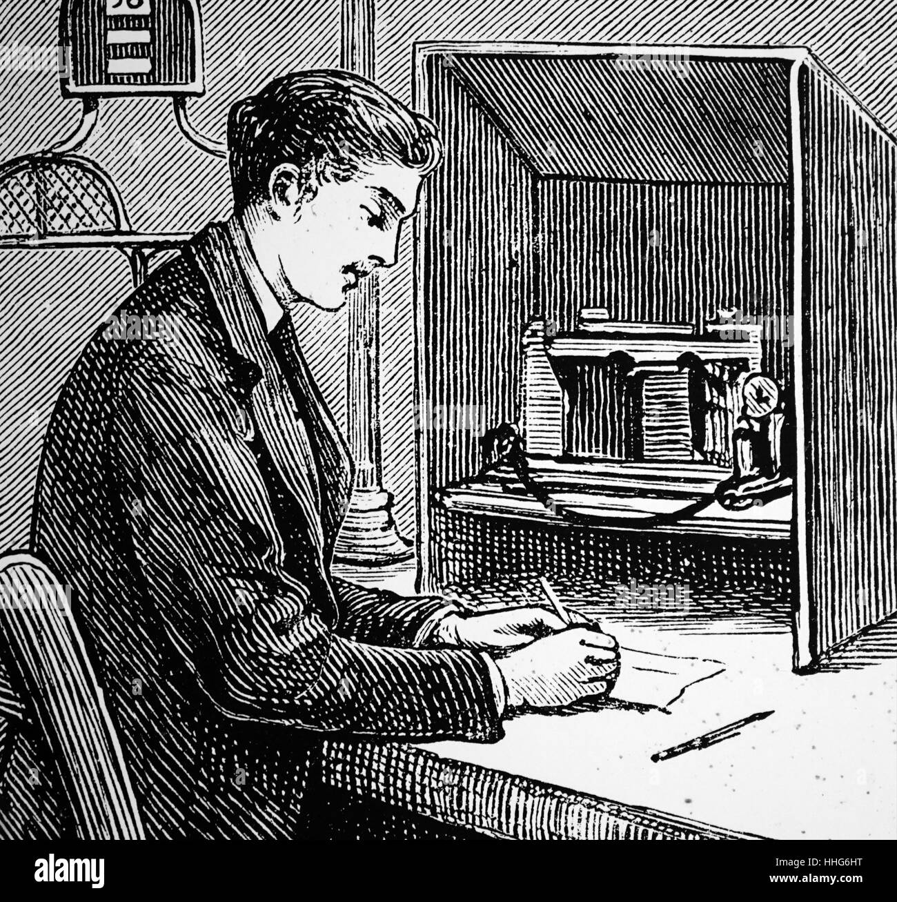 Telegraph machine hi-res stock photography and images - Alamy