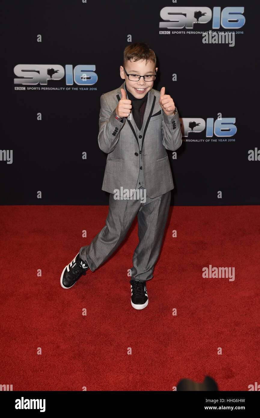 Bailey Matthews attending BBC Sports Personality of the Year 2016, at ...