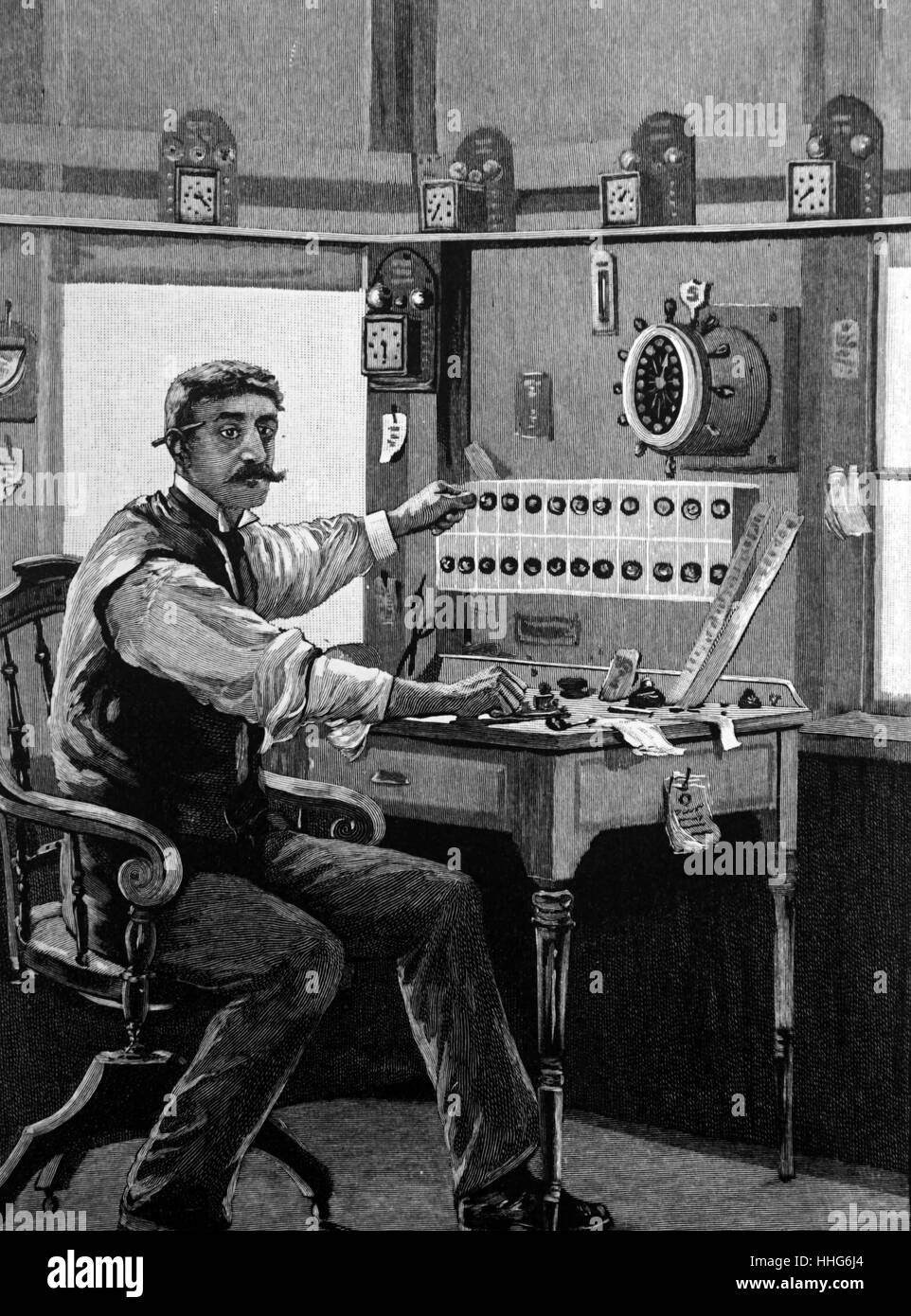 Telegraph machine hi-res stock photography and images - Alamy