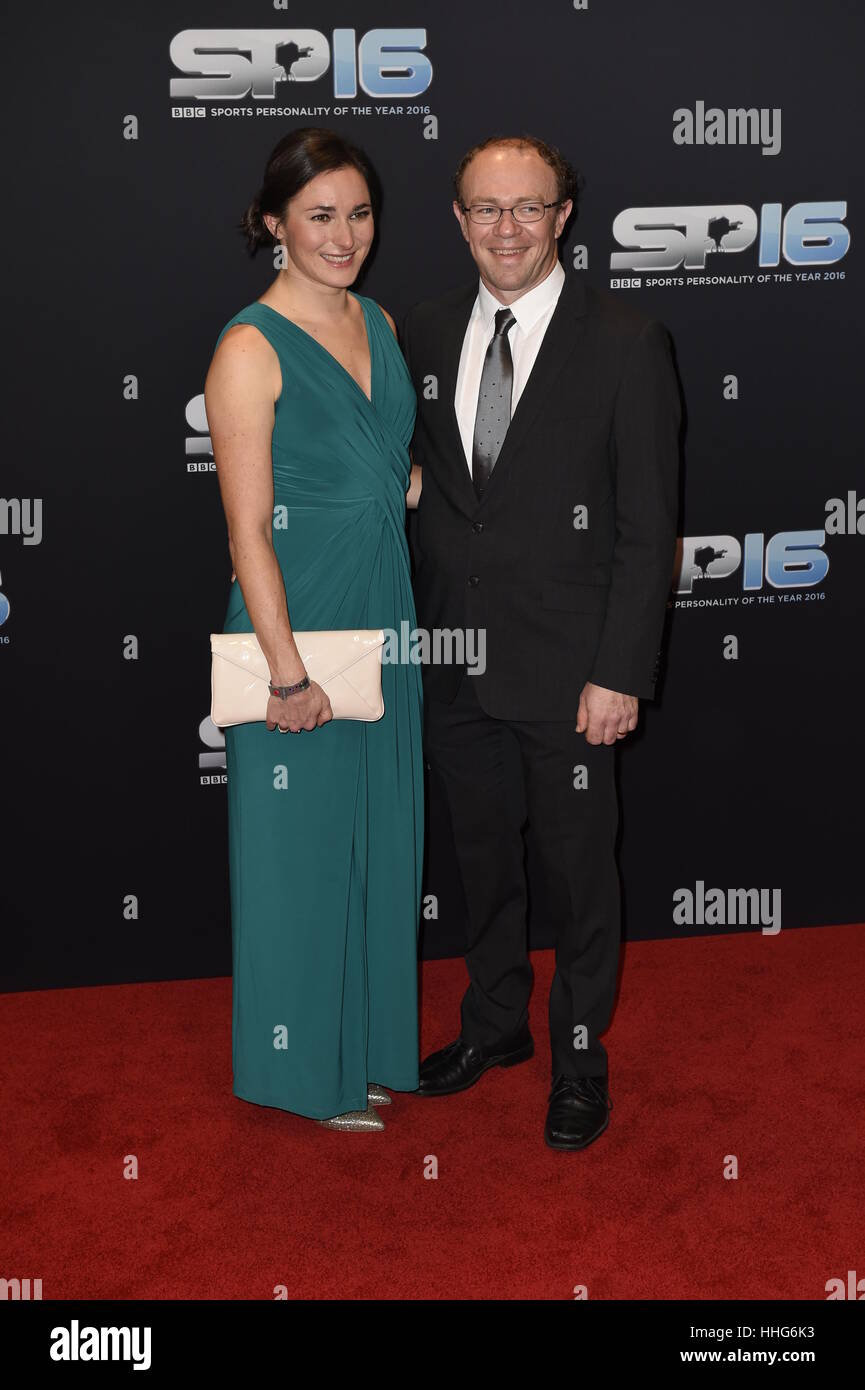 Dame Sarah Storey and Barney Storey attending BBC Sports Personality of ...
