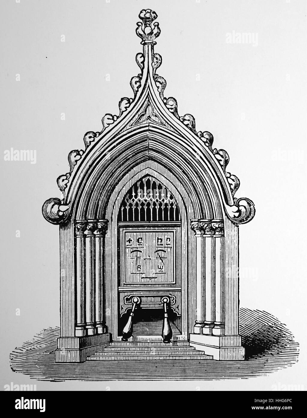 Cooke & Wheatstone's double needle telegraph. The letters of the ...