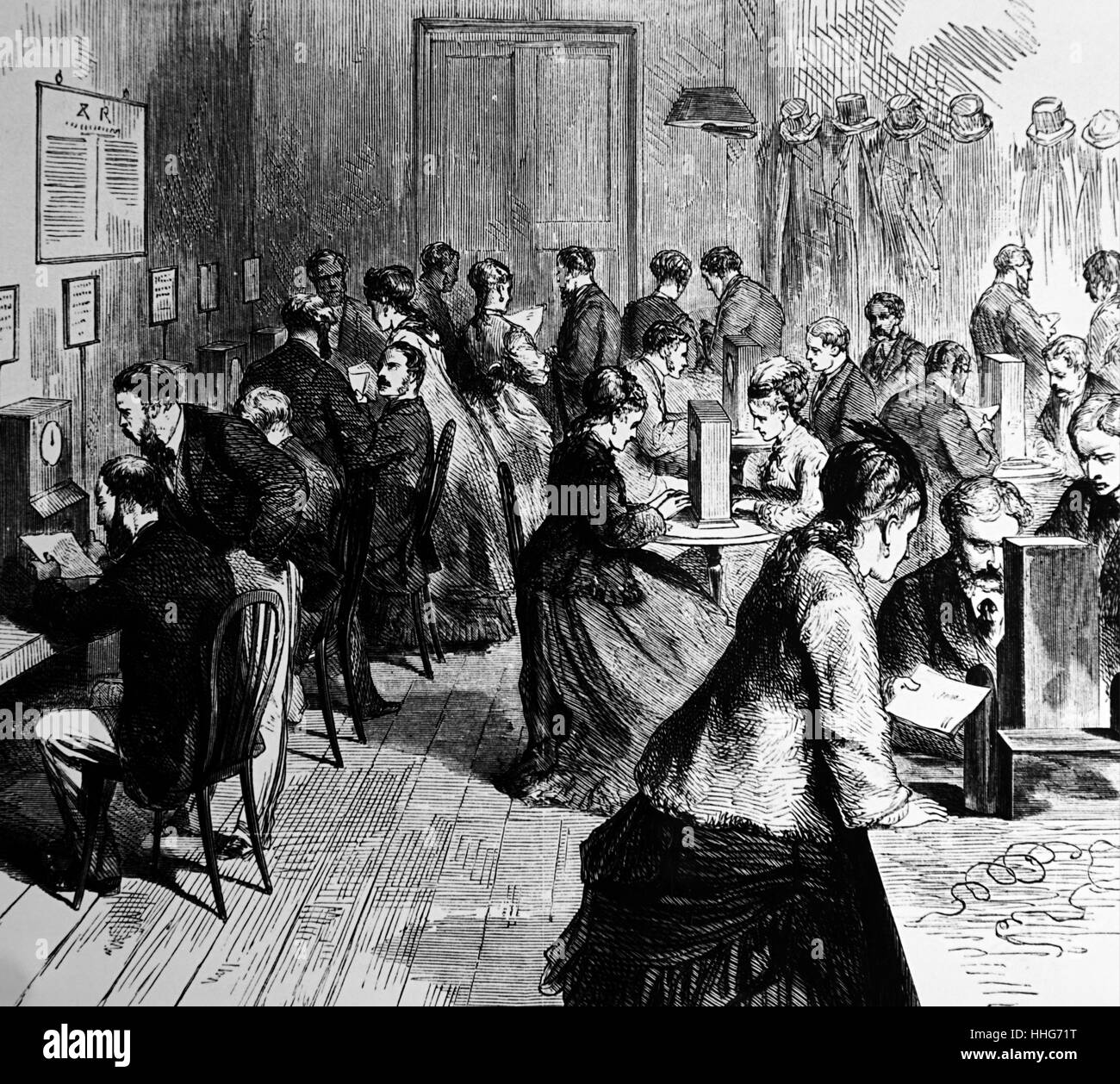 Instructing telegraph operators hi-res stock photography and images - Alamy