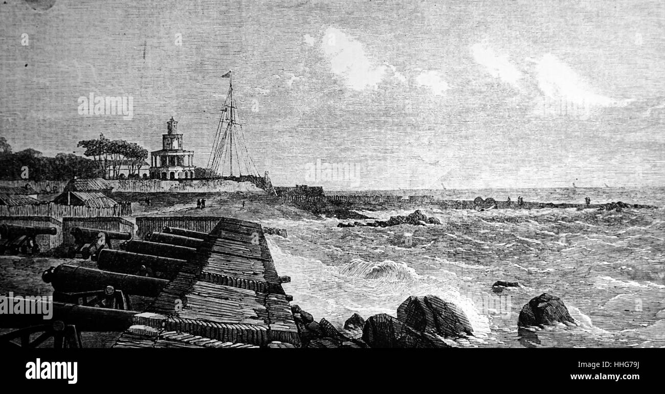 Illustration depicting a view of Colombo; the capital of Sri Lanka ...