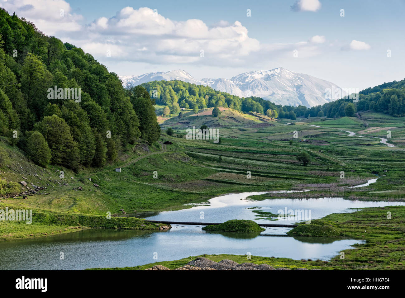 View of the Aoos artificial lake in Epirus, Greece Stock Photo - Alamy