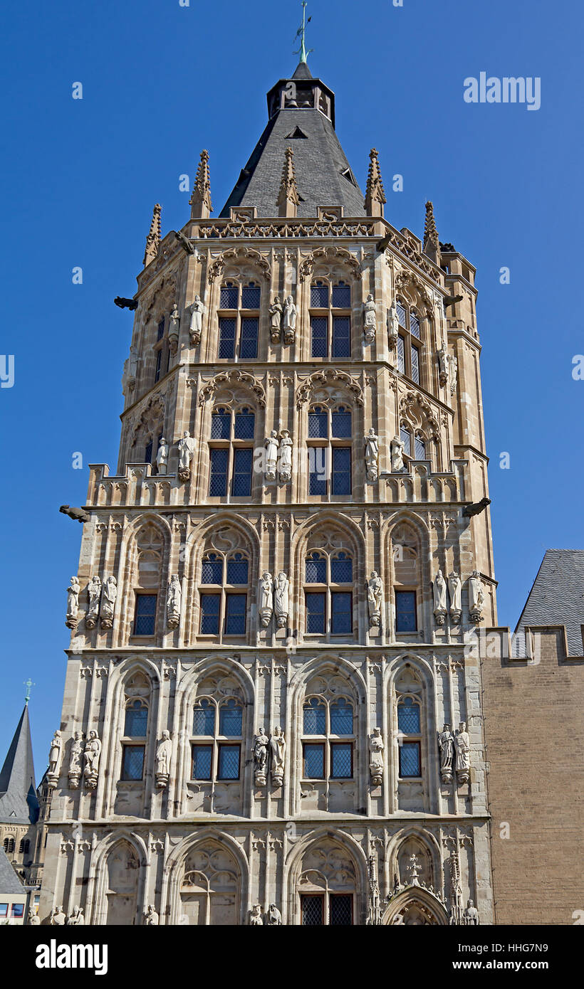 cologne city hall tower Stock Photo - Alamy