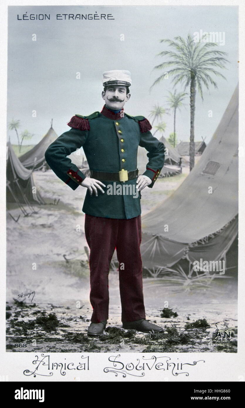 French Foreign Legion Soldier; Algeria circa 1900 Stock Photo - Alamy
