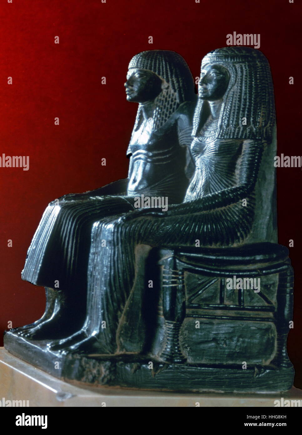 Anonymous couple. 18th Dynasty (16th-14th BCE), New Kingdom, Egypt ...