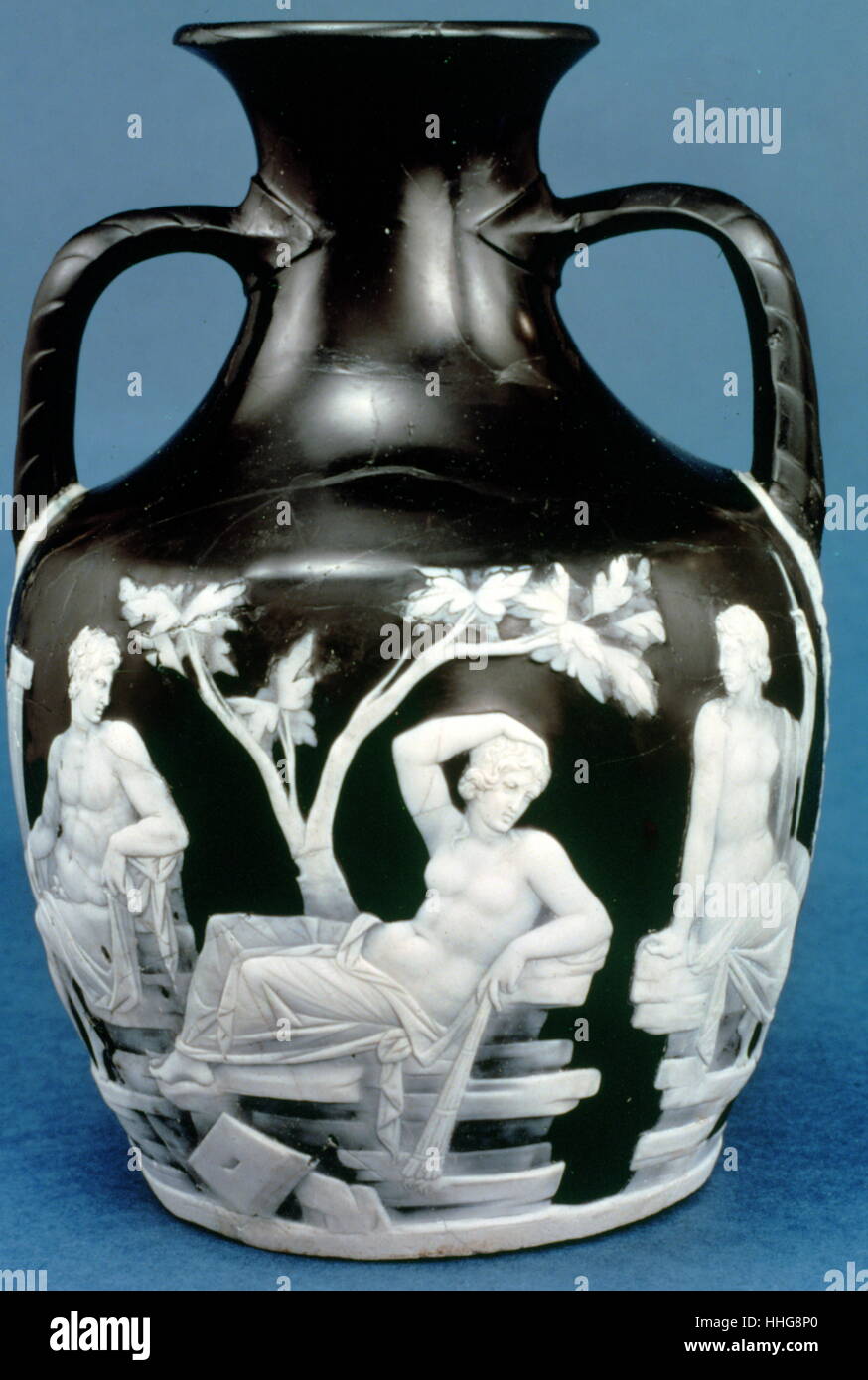 The Portland Vase is a Roman cameo glass vase, which is dated to ...