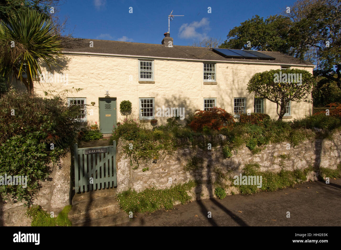 Oakhill, the house in Lamorna,Cornwall,UK,formally the home of the ...