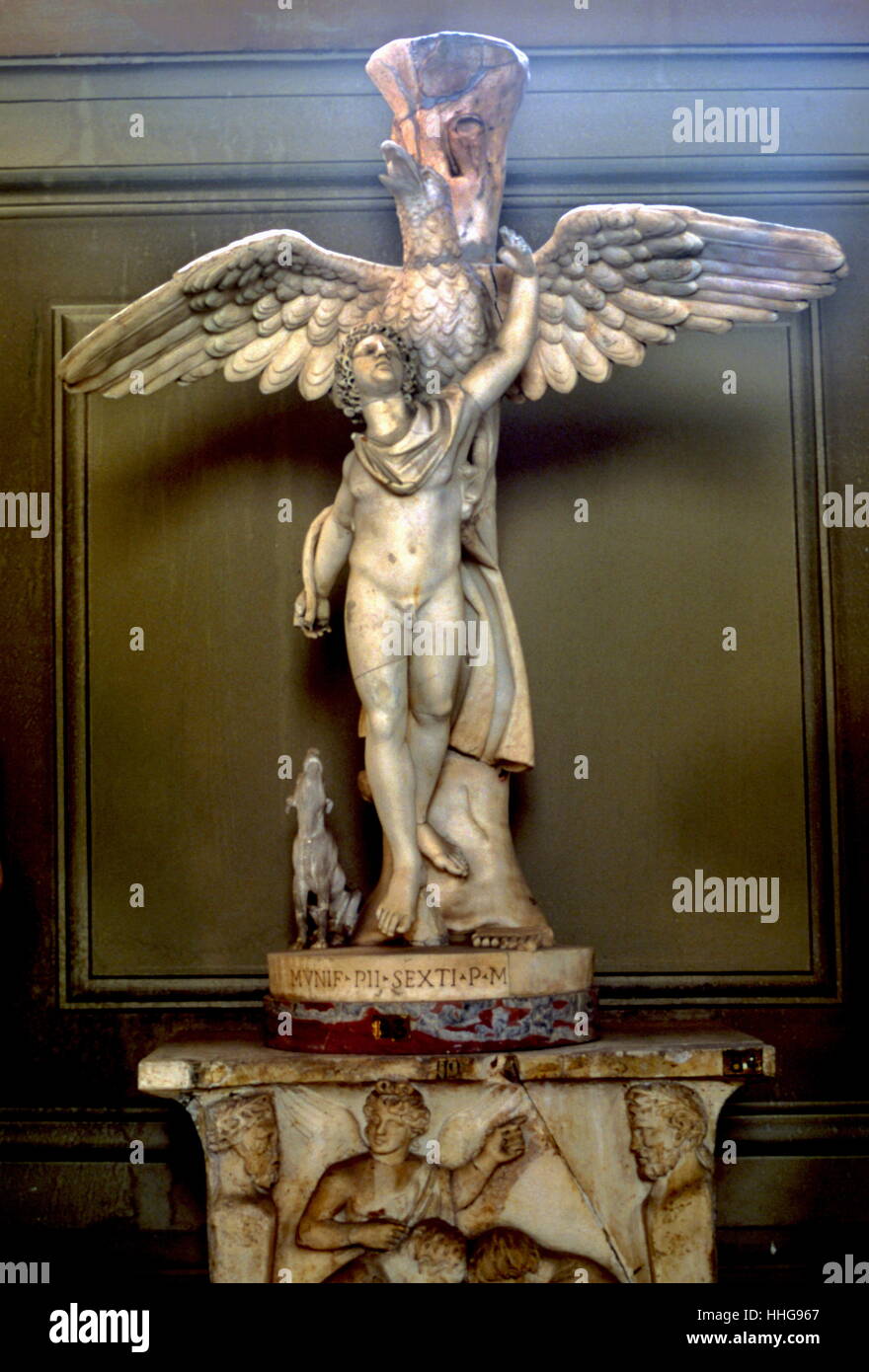 Ganymede leochares statue ganymede carried hi-res stock photography and images - Alamy
