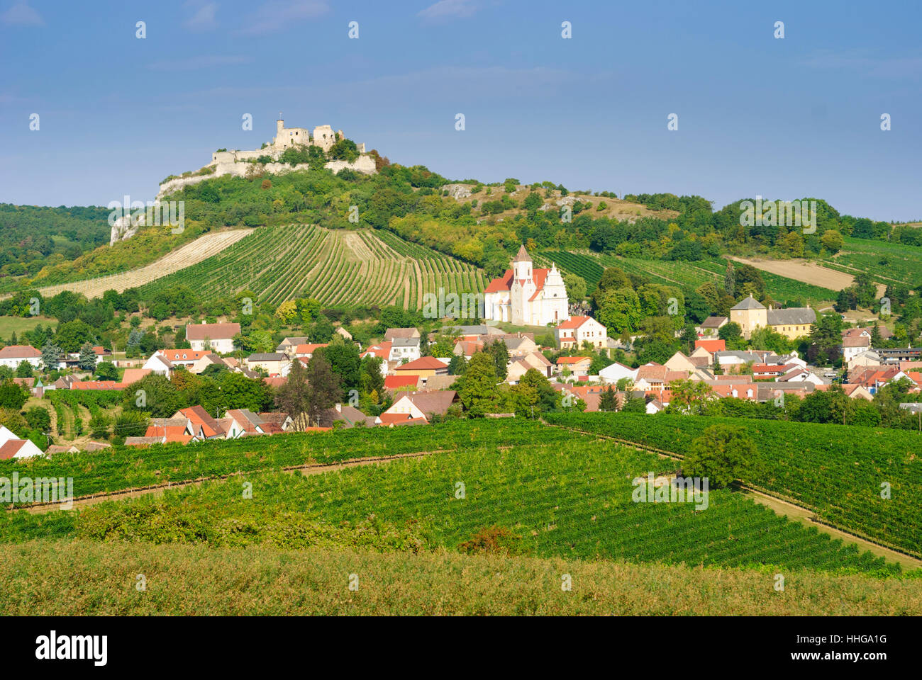 Falkenstein: castle and town Falkenstein, Weinviertel, Niederösterreich ...