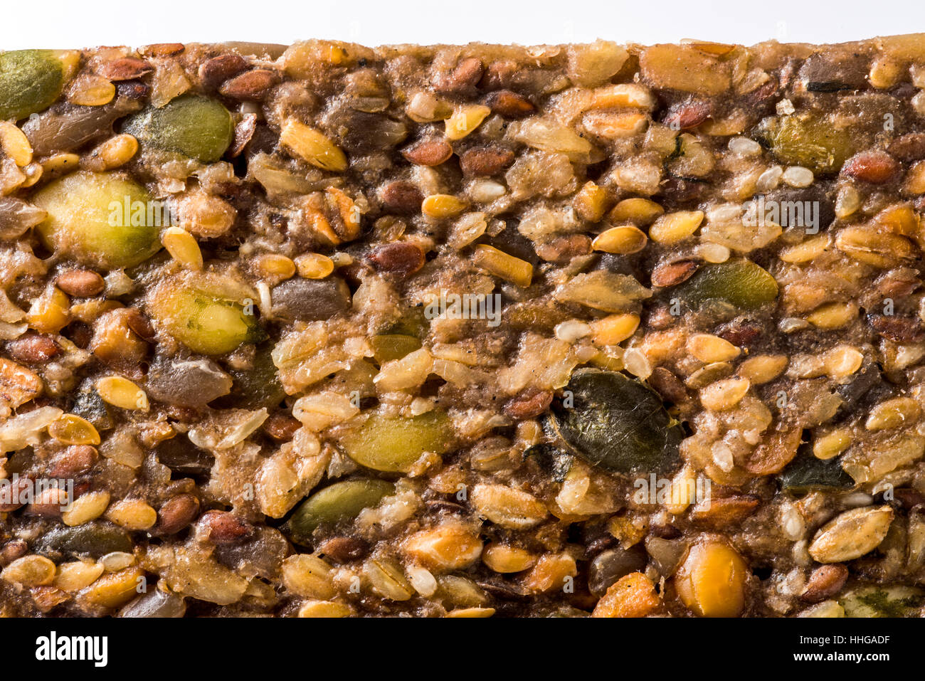 Grain bread made only of grains, no flour. Wheat, pumpkin, oat grain ...