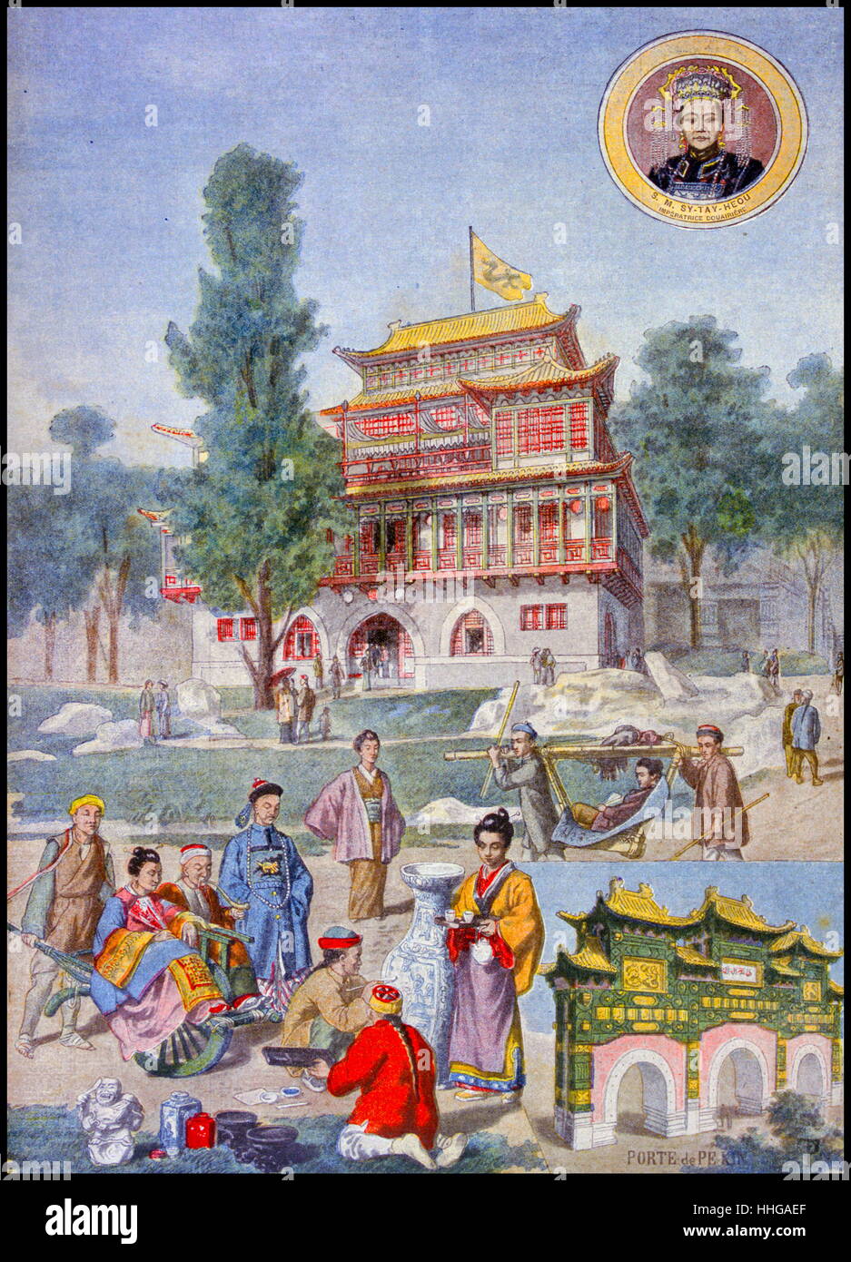 Chinese Pavilion at the Exposition Universelle of 1900. Top Right ...