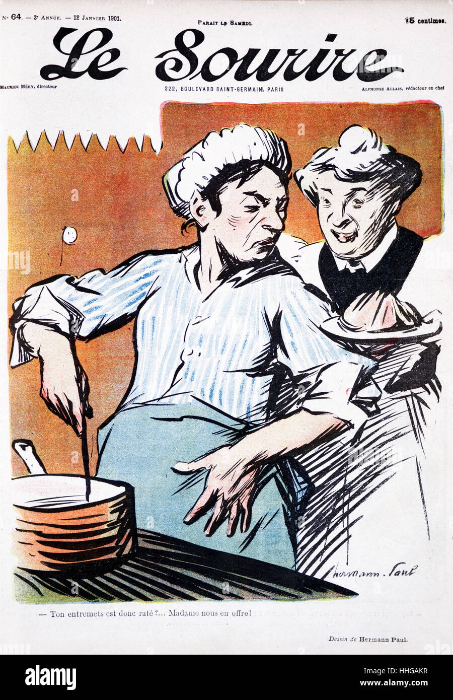 Cover illustration from the French magazine, 'le sourire' (the smile ...