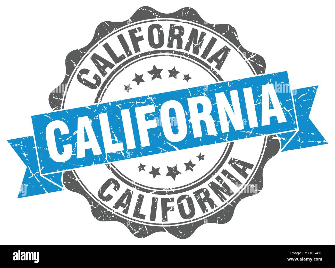 California round ribbon seal Stock Vector Image & Art - Alamy