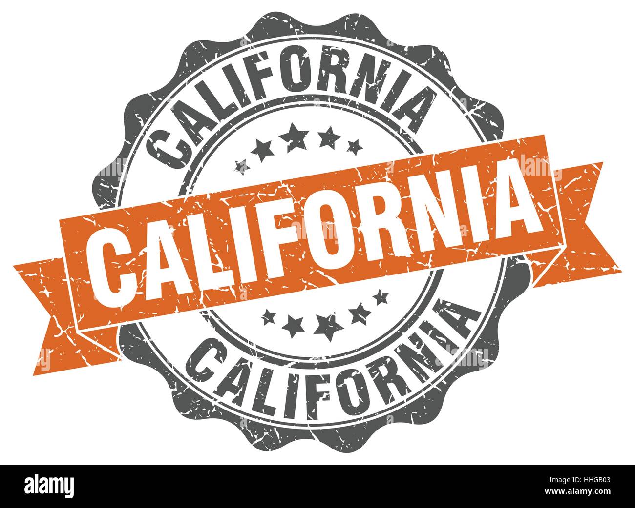 California round ribbon seal Stock Vector Image & Art - Alamy
