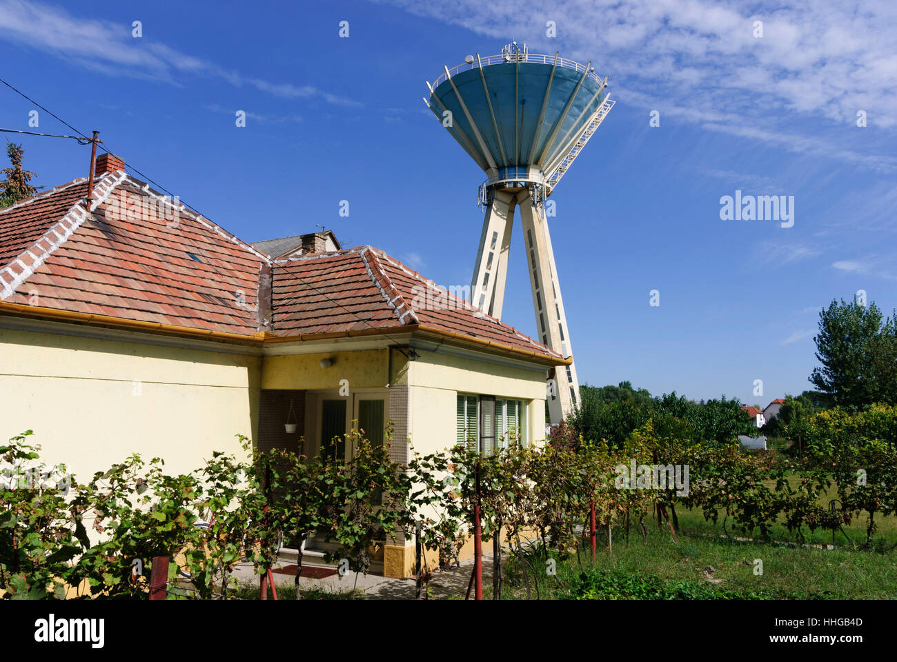 Mosonmagyarovar (Wieselburg - Ungarisch-Altenburg): water tower, , Györ ...