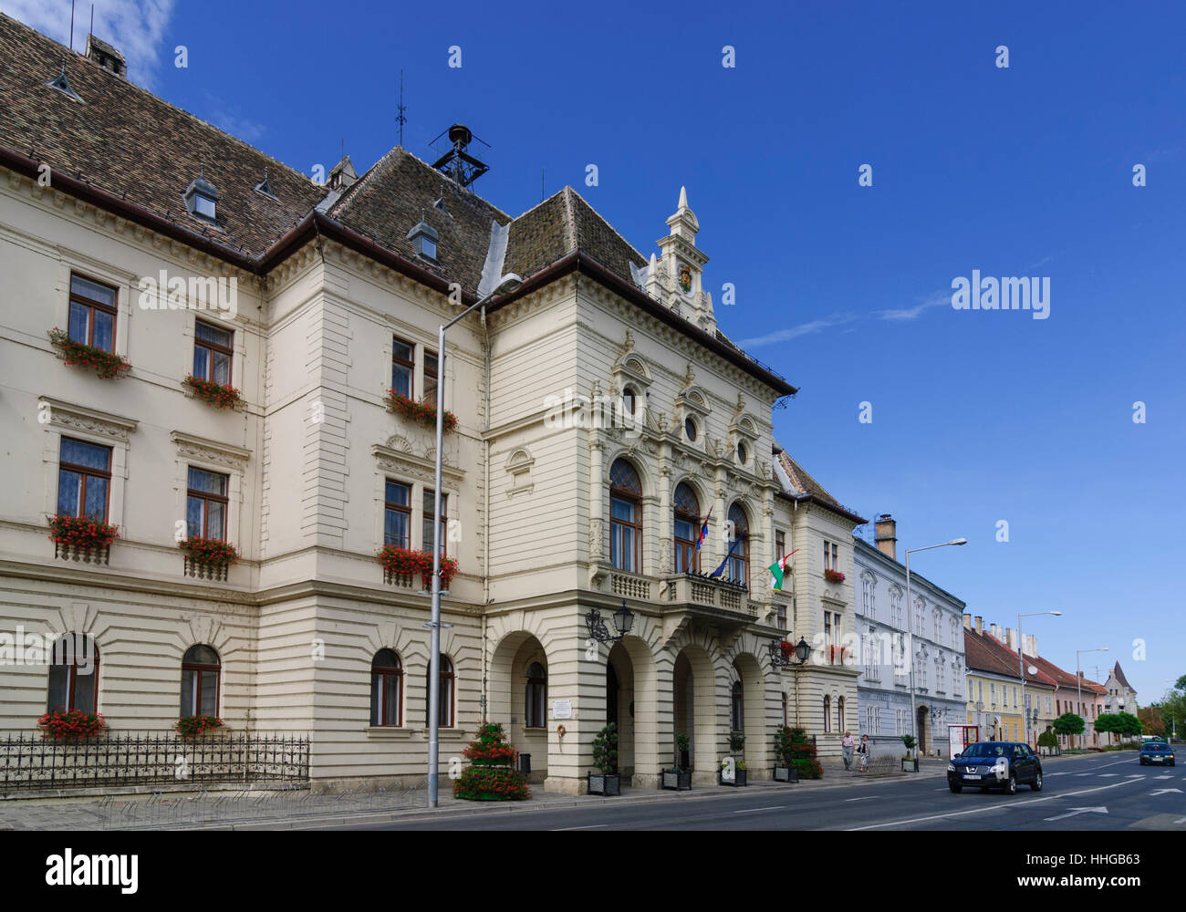 Mosonmagyarovar (Wieselburg - Ungarisch-Altenburg): town hall, , Györ ...
