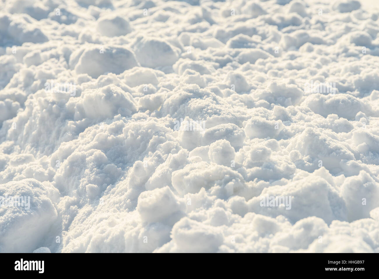 Fresh White Snow In Winter Stock Photo - Alamy