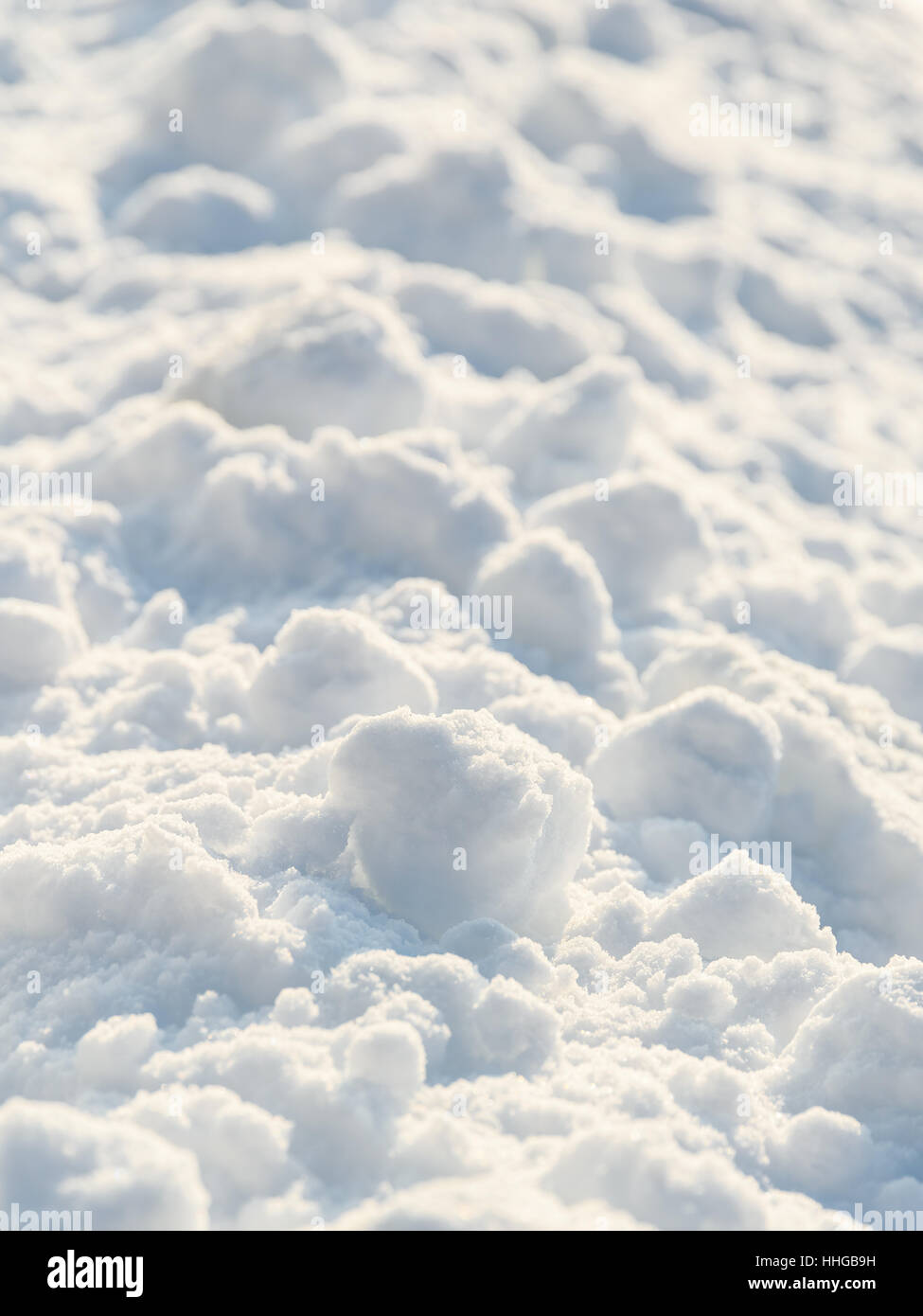 Fresh White Snow In Winter Stock Photo - Alamy