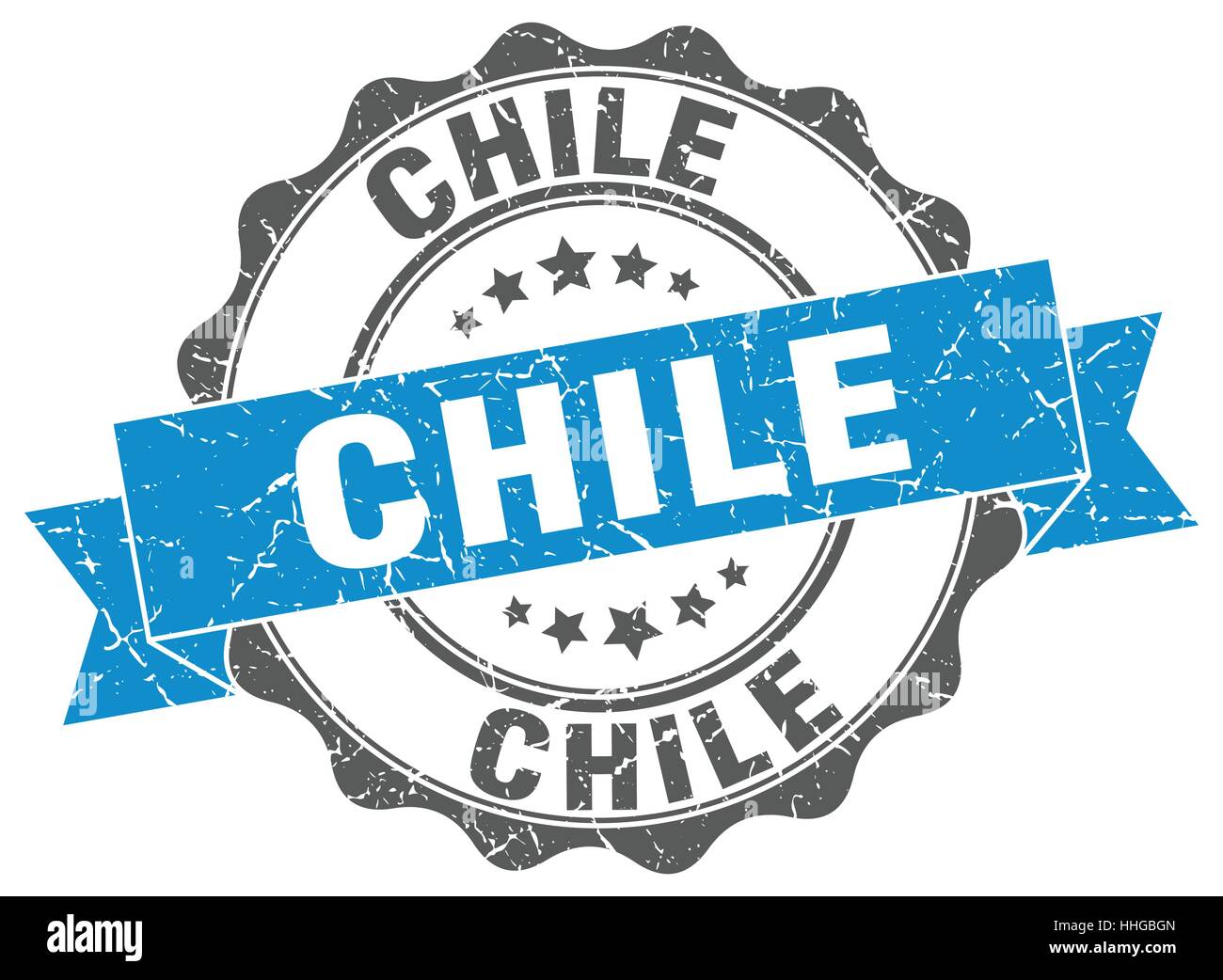 Chile round ribbon seal Stock Vector Image & Art - Alamy