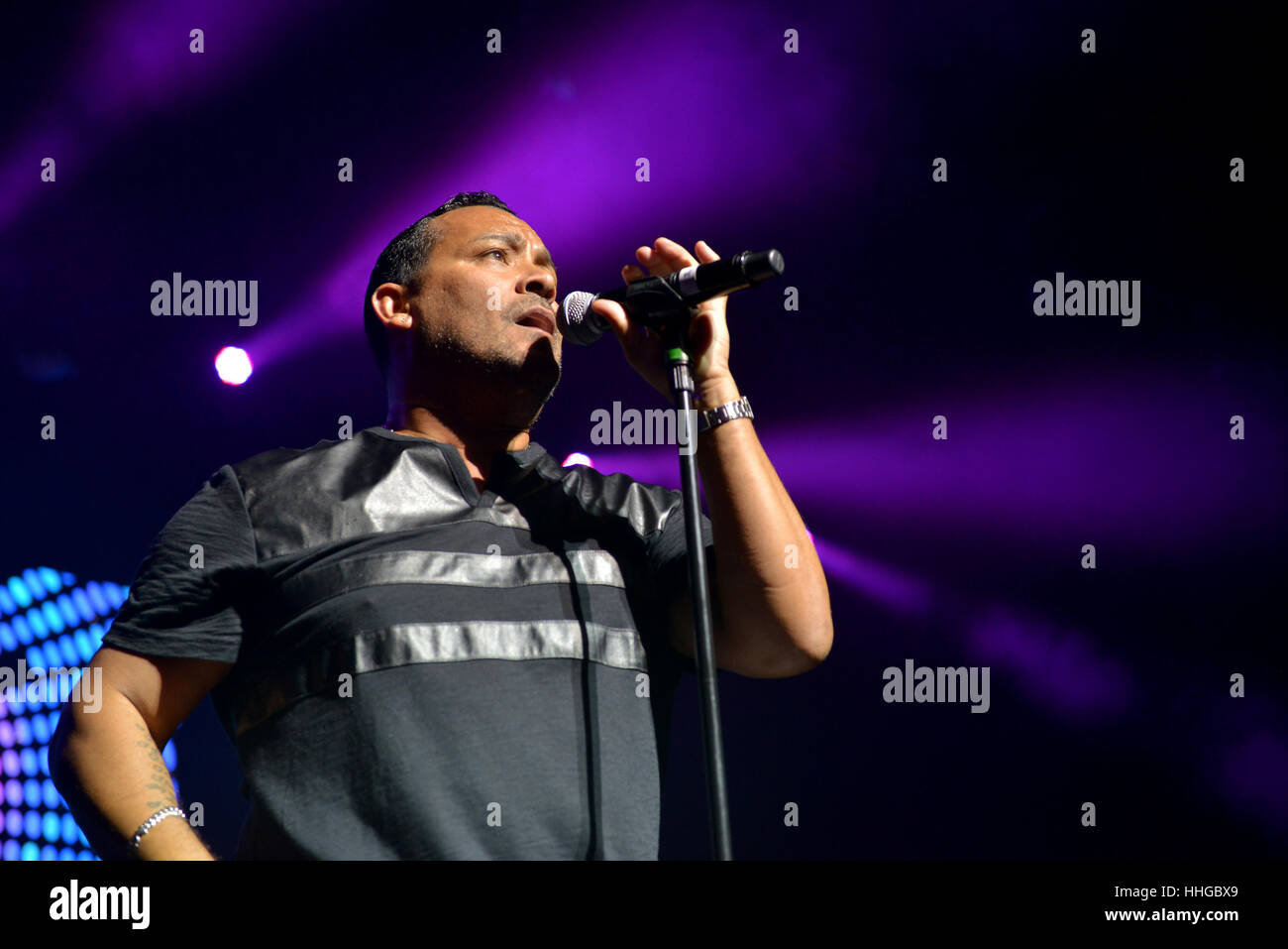 George Lamond performing live onstage during the Power 96 Holiday ...