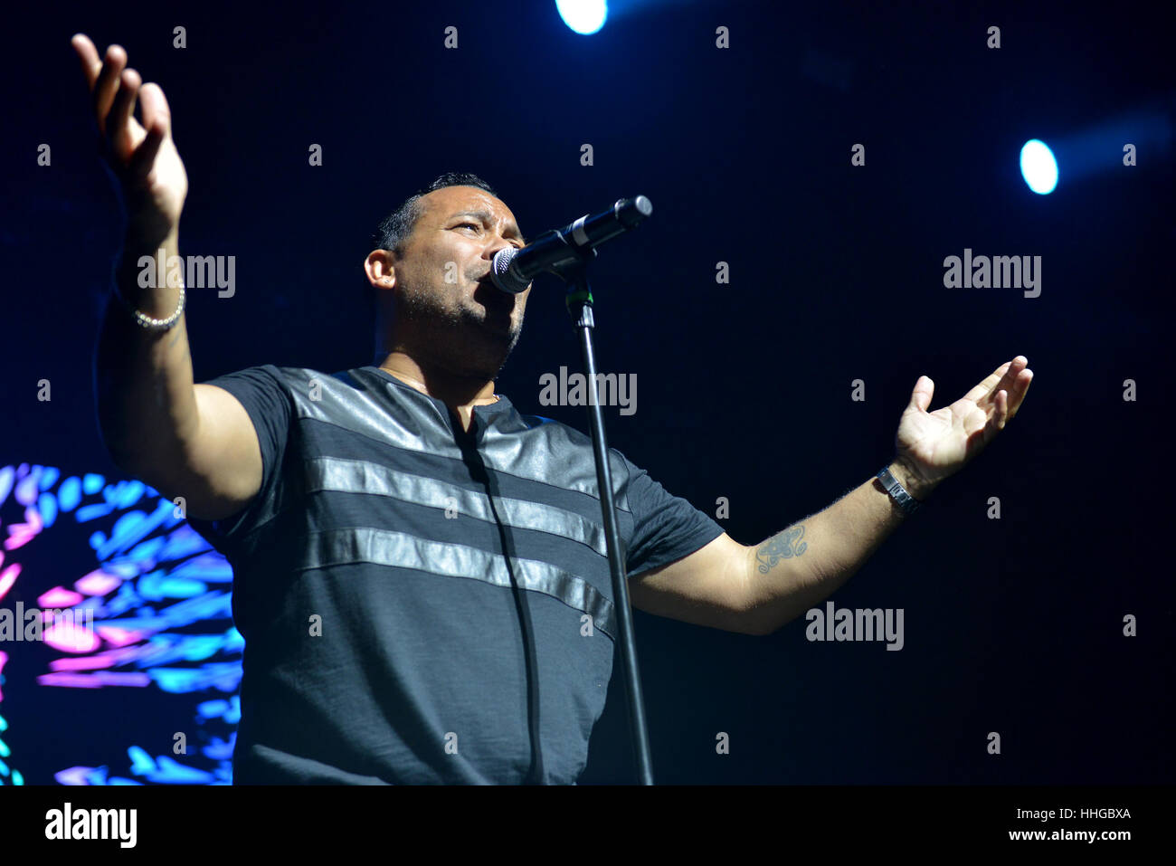 George Lamond performing live onstage during the Power 96 Holiday ...