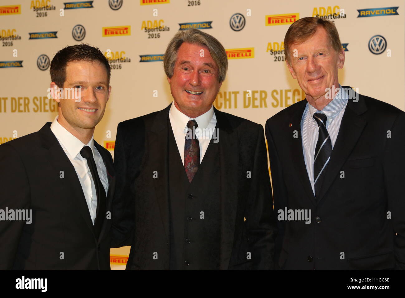 Hermann TOMCZYK, (C), ADAC Sport President with (L) Sebastien OGIER ...