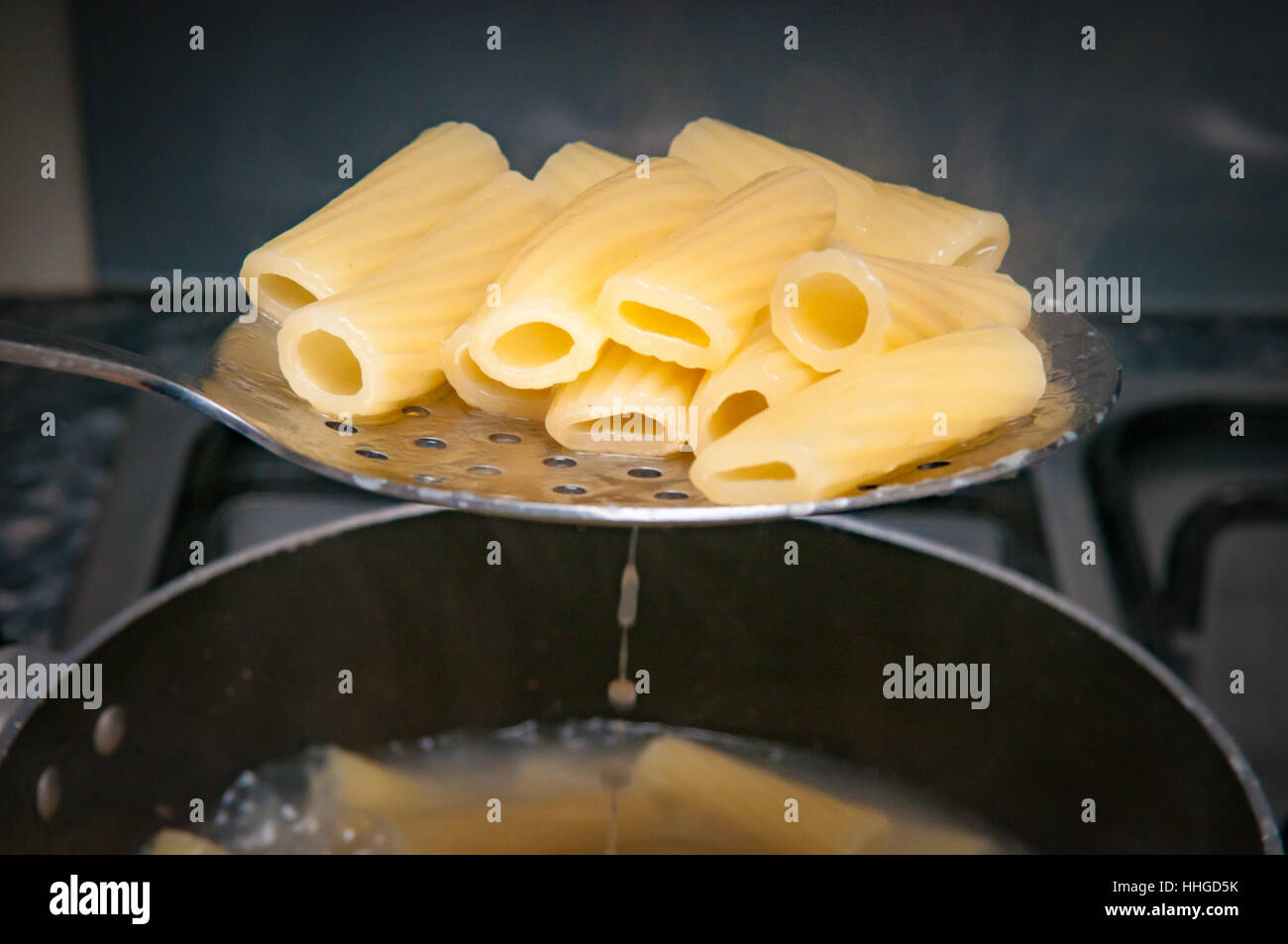 Pasta cooking in pot on hi-res stock photography and images - Alamy