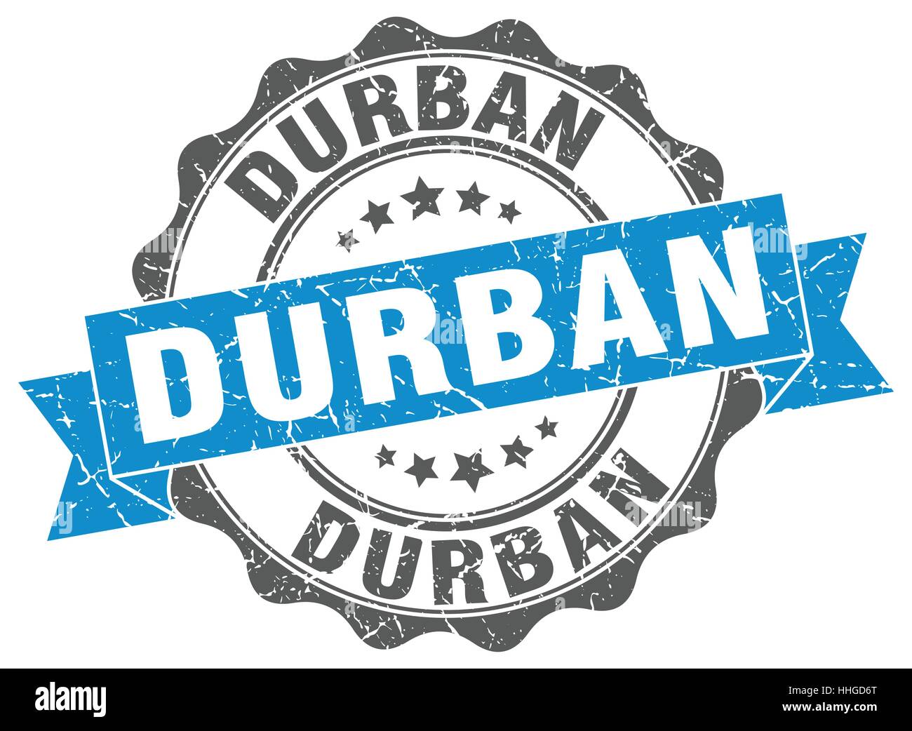 Durban round ribbon seal Stock Vector Image & Art - Alamy